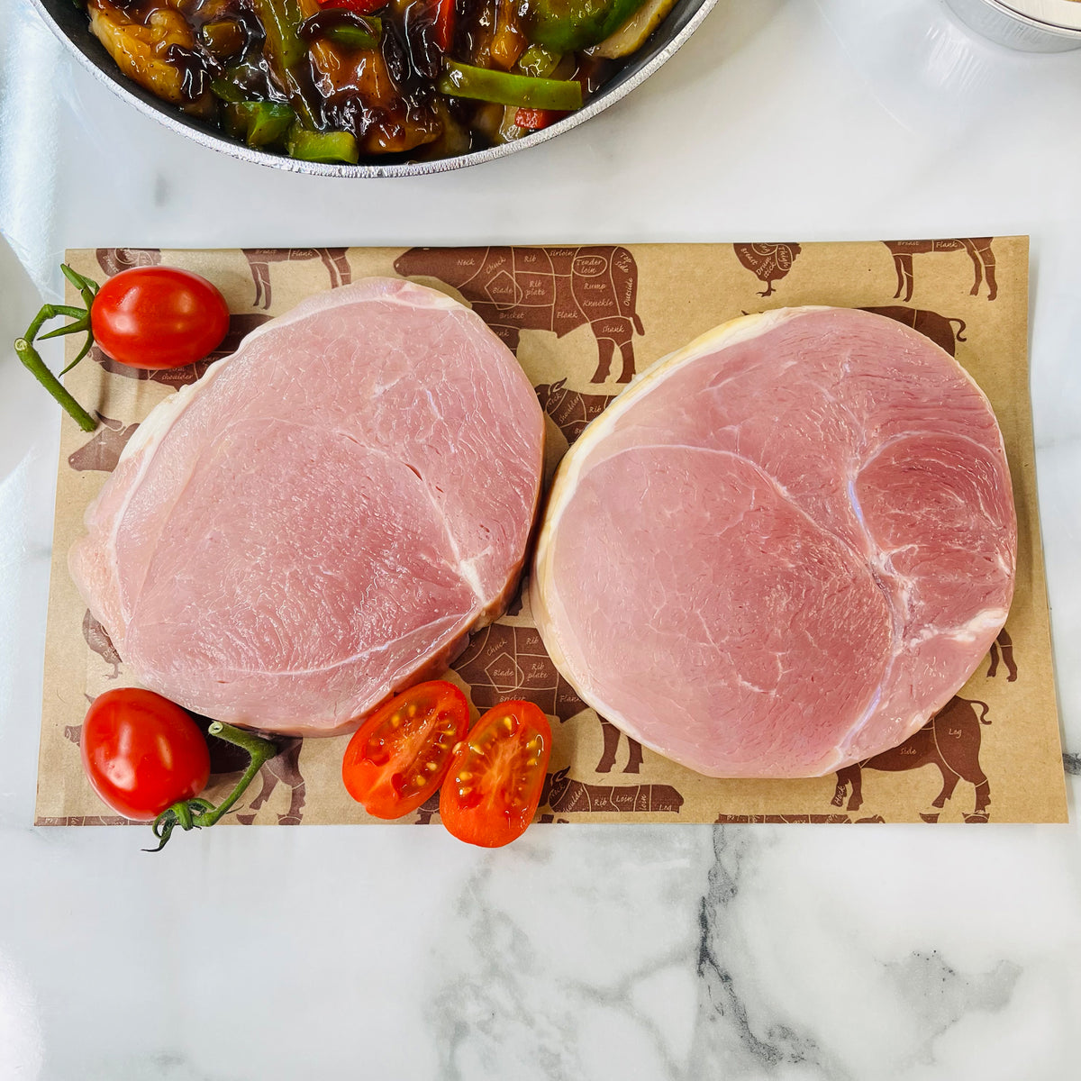 Prime gammon steaks